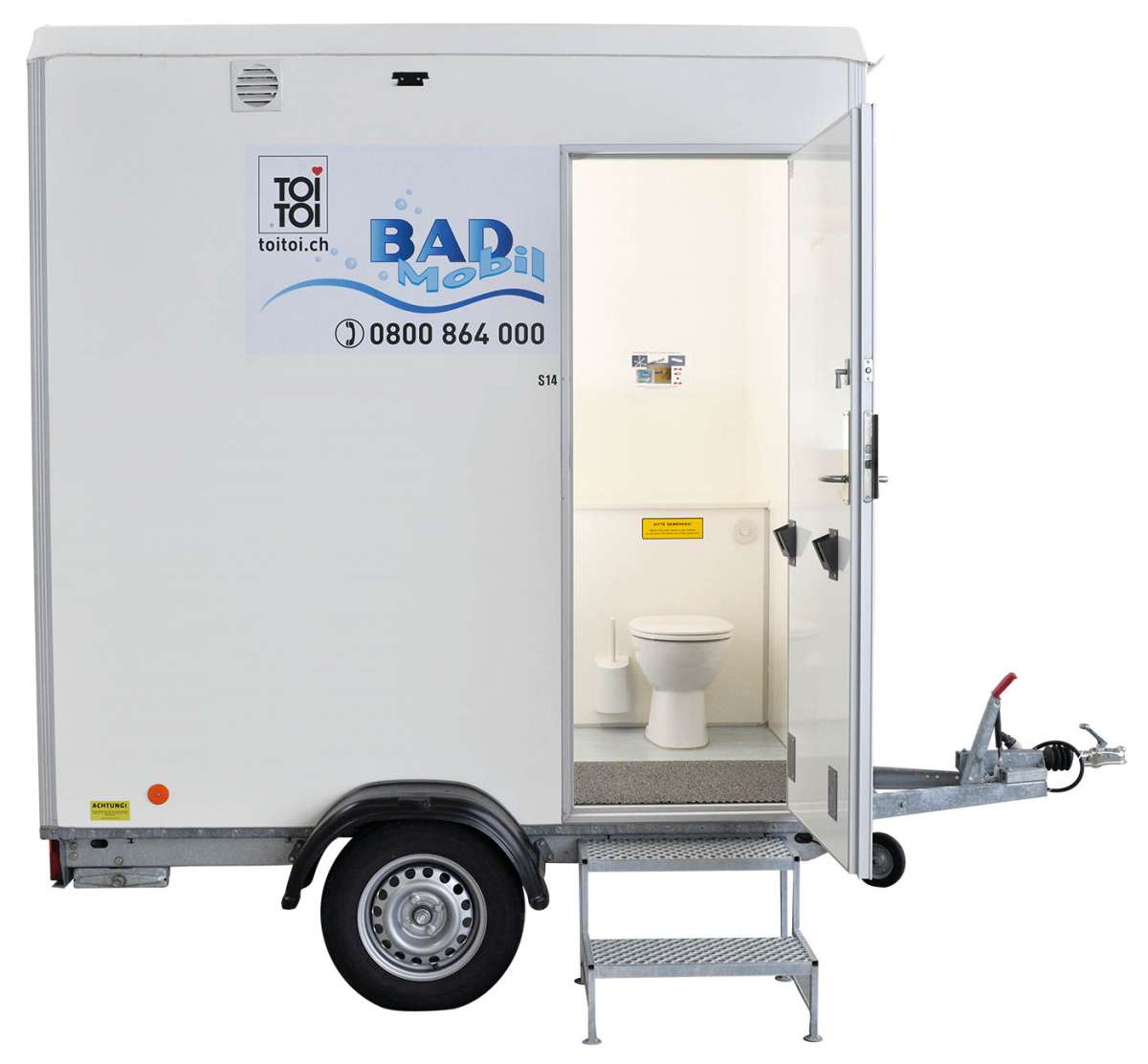 Badmobil S - la salle de bains mobile rapidement prête à l’emploi | TOI TOI