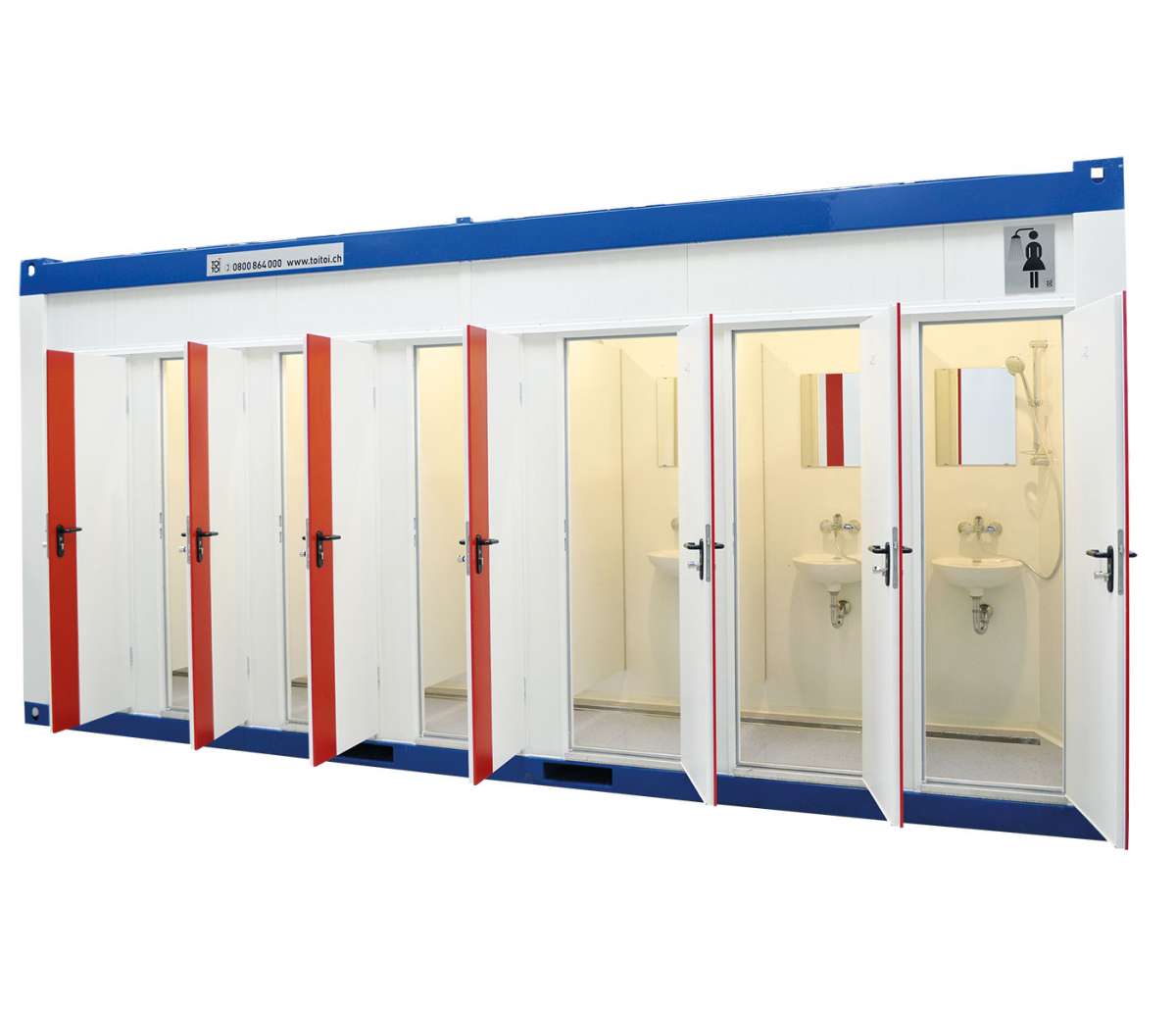 Louer un conteneur sanitaire auprès de TOI TOI | TOI TOI