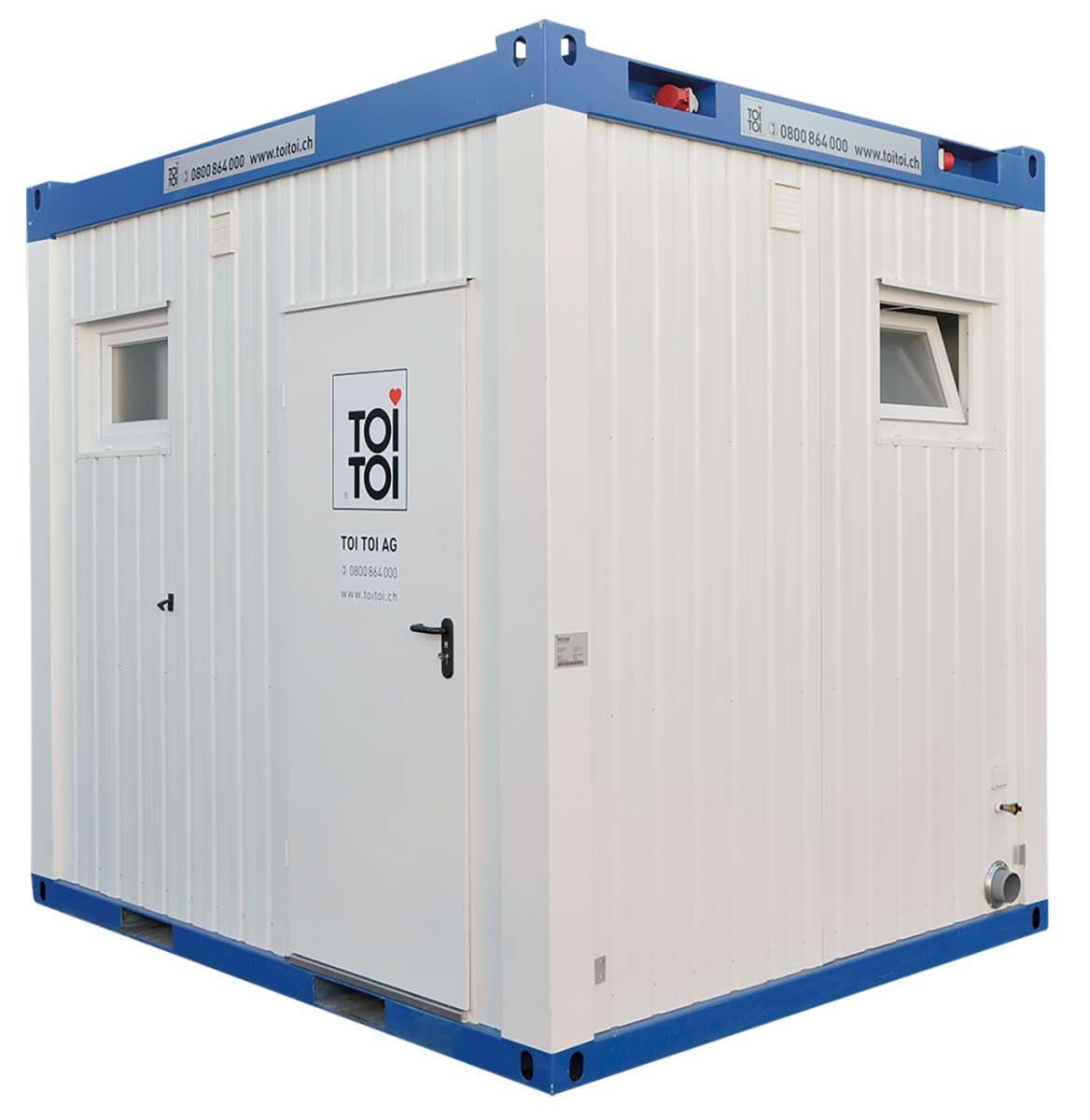 Container combiné douche/WC Cubus TOI® – la salle de bains de chantier ...